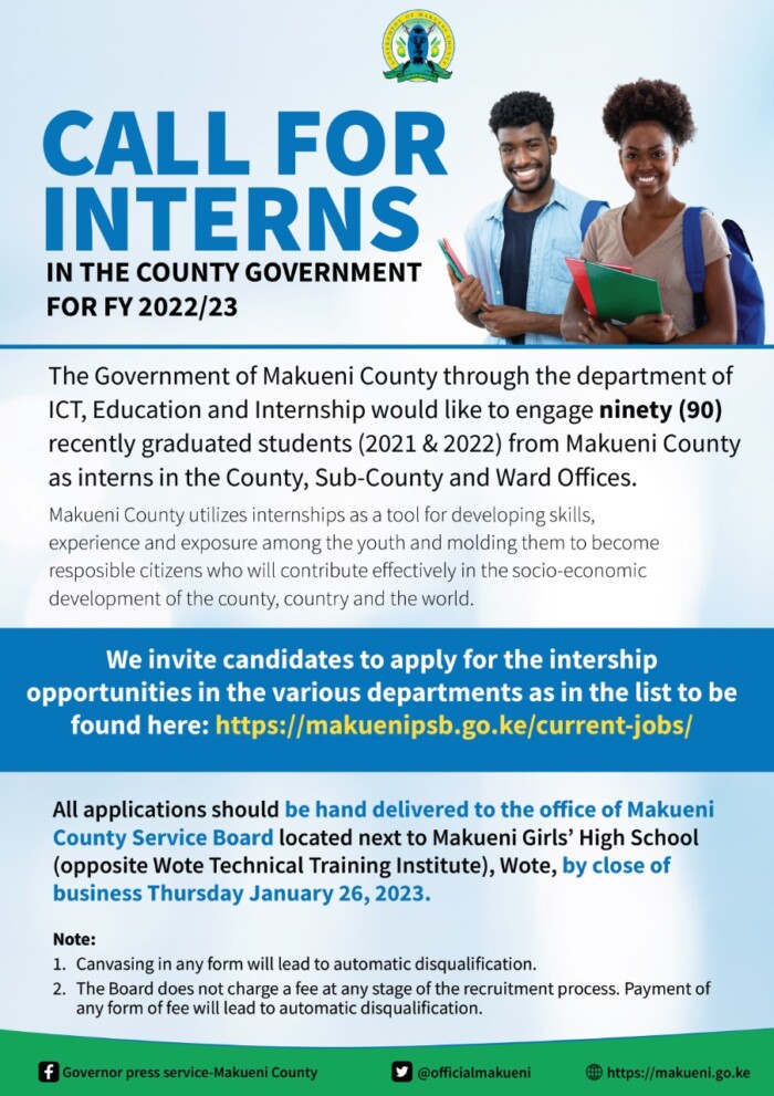 Careers - Government of Makueni County