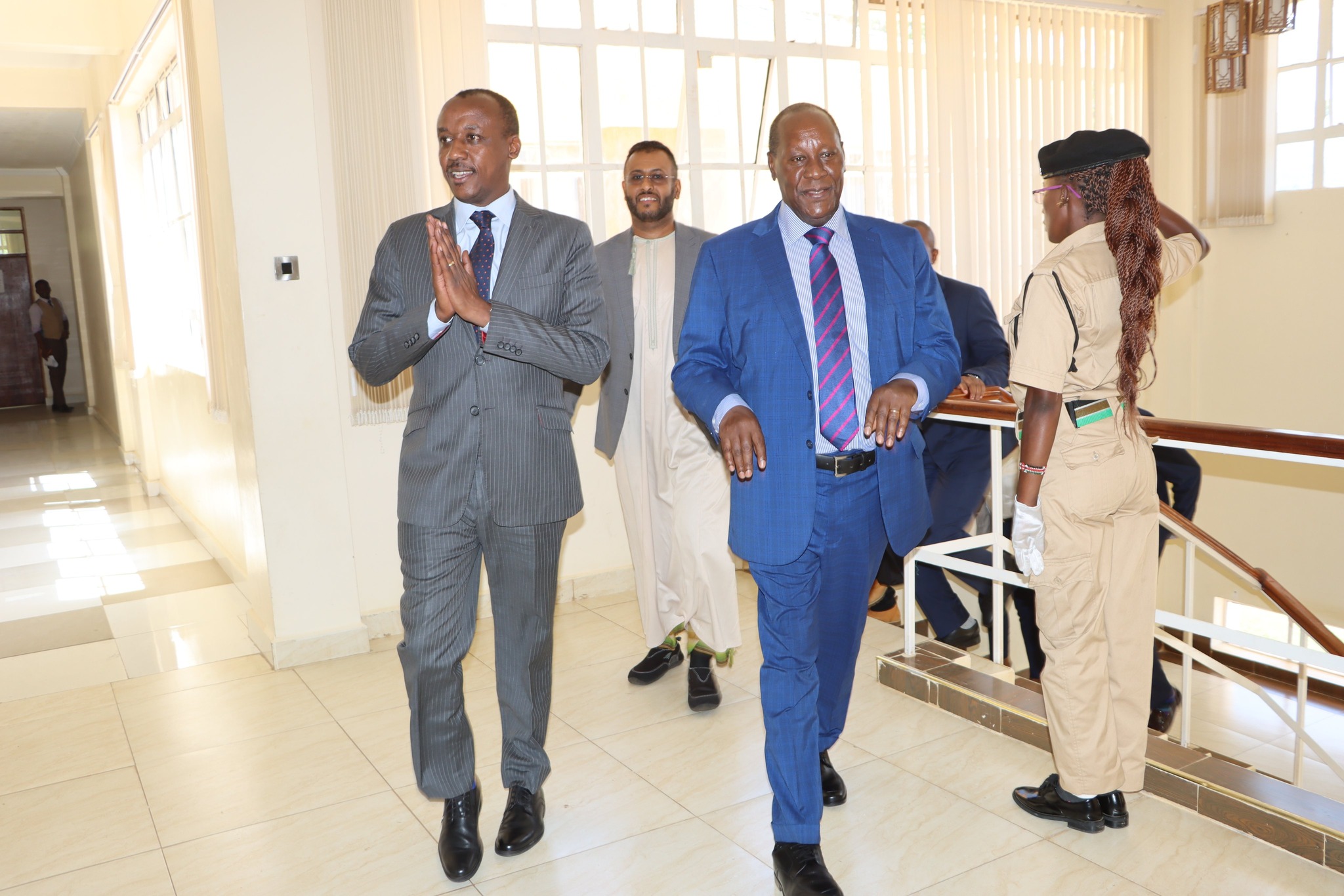 H.E Governor Mutula Kilonzo Jr arrives at Kitui County Headquarters for ...