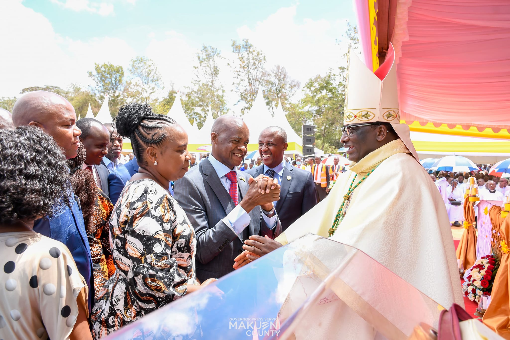Governor Mutula hosts top leaders as Wote Diocese gets a bishop ...