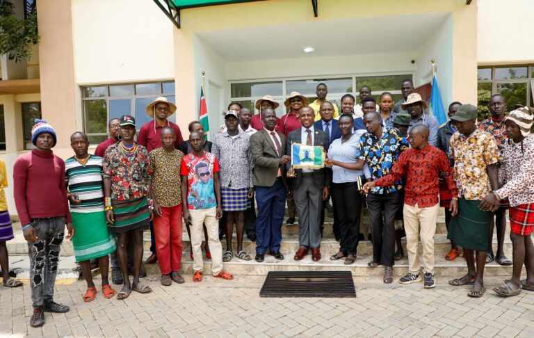 GOVERNOR MUTULA KILONZO JR IN HIS OFFICE ON THURSDAY MET A DELEGATION ...