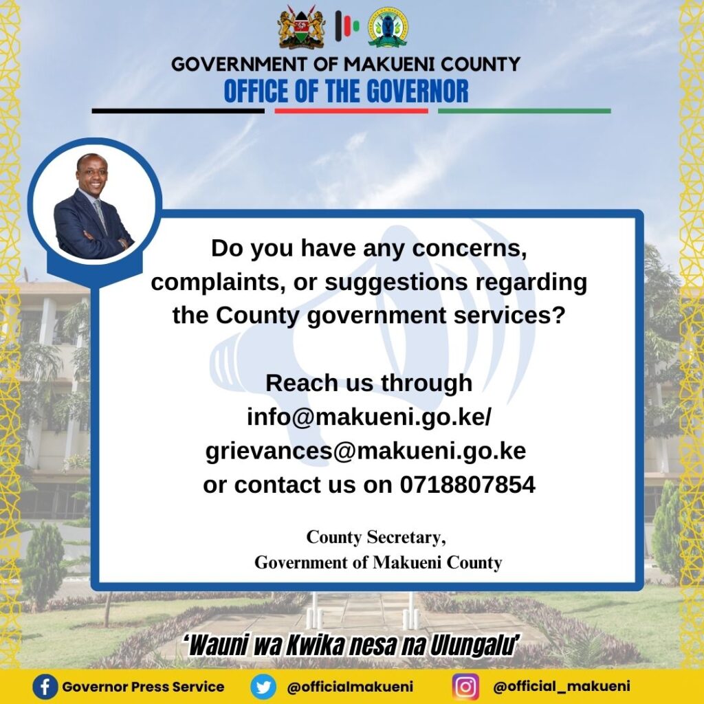 Contacts - Government of Makueni County